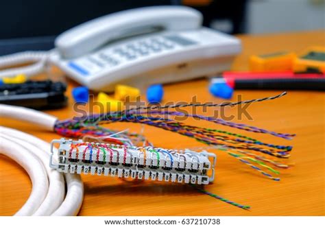 Cable On Patch Panel Private Automatic Stock Photo 637210738 Shutterstock