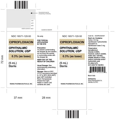 Ciprofloxacin Ophthalmic Solution Fda Prescribing Information Side Effects And Uses
