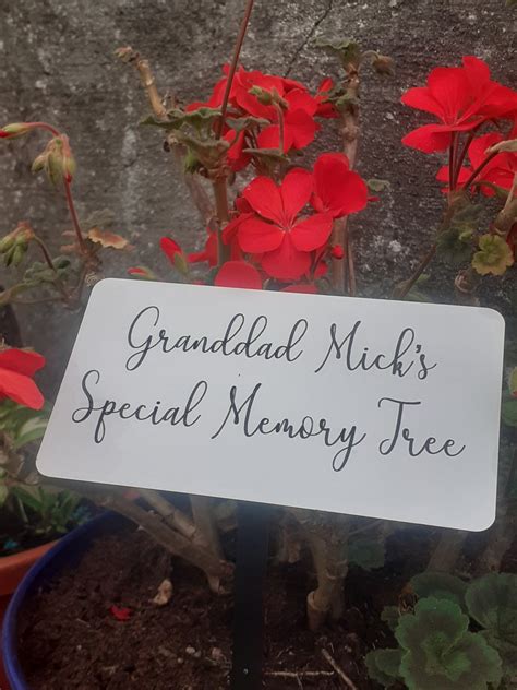 Memorial Tree Plaque Dedication Tree Marker Me Folksy