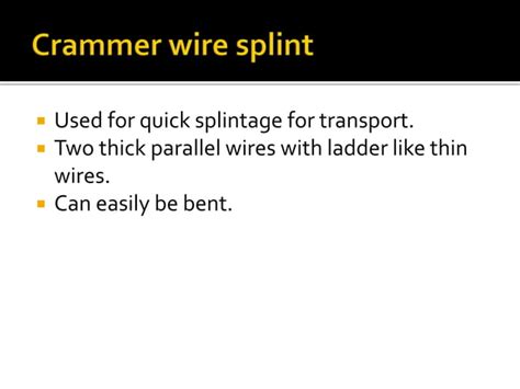 Various Types Of Splints And Basics Ppt
