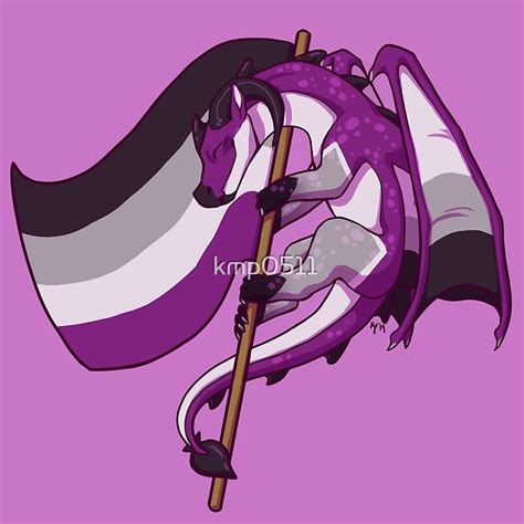 Asexual Pride Flag Dragon 3rd Edition By Kmp0511 Redbubble