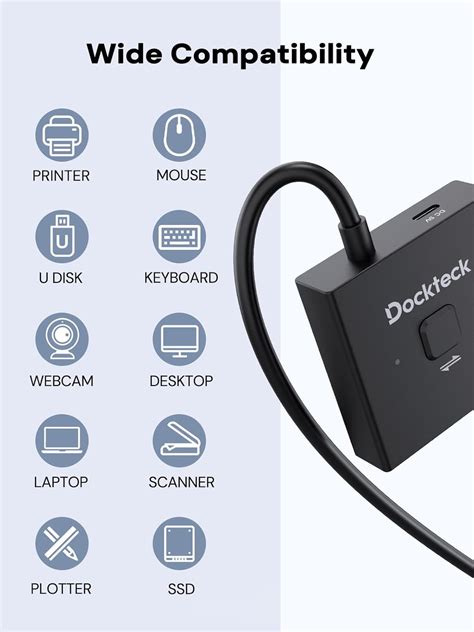 Dockteck Usb C Switch Bi Directional Switcher Dockteck