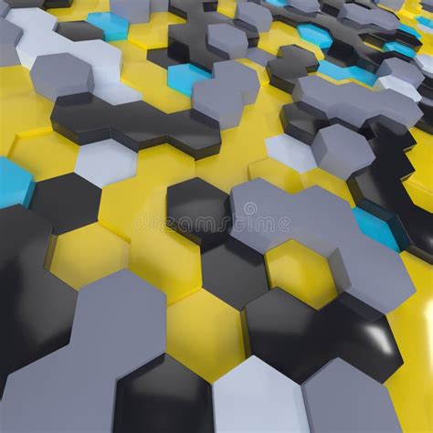 3d Geometric Abstract Background Stock Illustration Illustration Of
