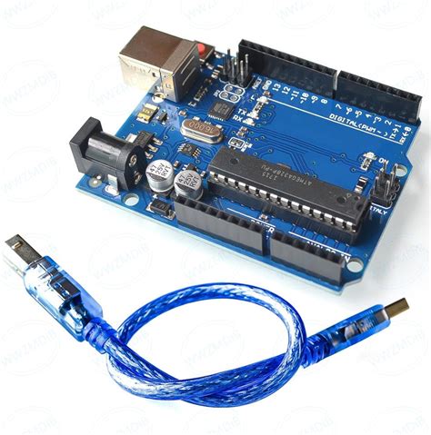 Wwzmdib Uno R3 Board Atmega328p Chip With Usb Cable For