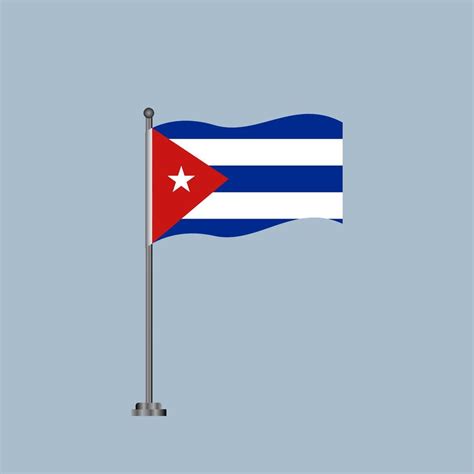Illustration Of Cuba Flag Template 13258045 Vector Art At Vecteezy