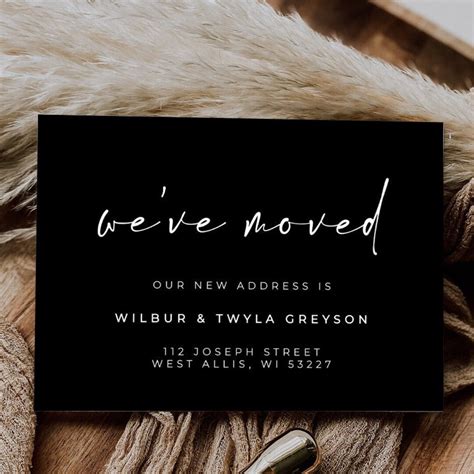 moving announcement we ve moved printable card new address cards