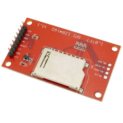 Módulo electrónico display o visor LCD x SPI TFT con PCB y