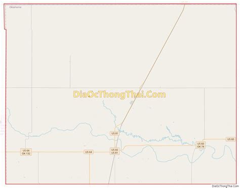 Map Of Grant County Oklahoma Thong Thai Real