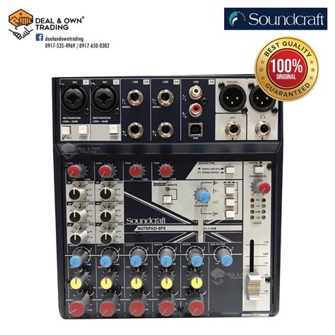 Soundcraft Notepad 8fx Mixer With Effects Original Shopee Philippines