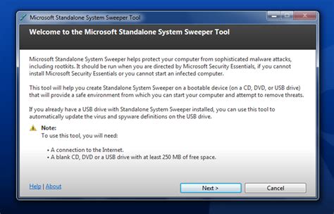 Microsoft Standalone System Sweeper 다운로드
