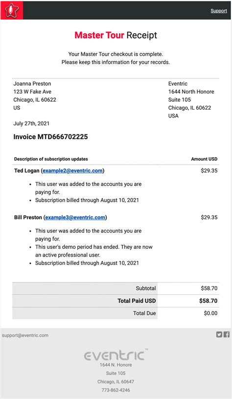 Add Users To Your Billing Eventric Support