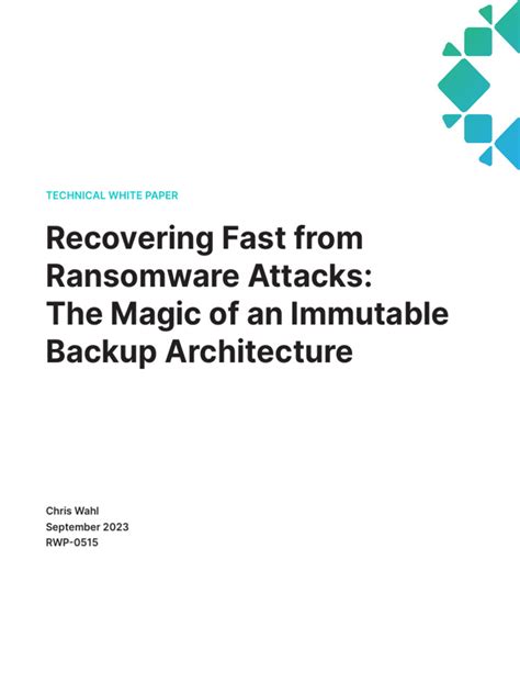 Rwp Recovering Fast From Ransomware Attacks Pdf