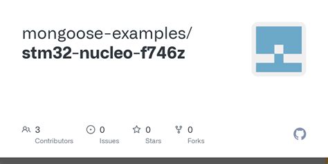 GitHub Mongoose Examples Stm Nucleo F Z