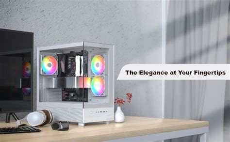 Montech Xr Atx Mid Tower Pc Gaming Case 3 X 120mm Argb Pwm Fans Pre Installed Full View Dual