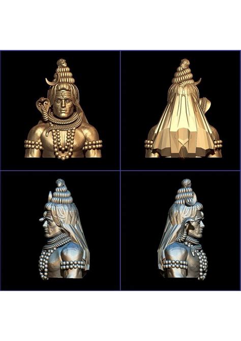 🔥 Lord Shiva Bust Stl Majestic Serpent And Rudraksha Adorned