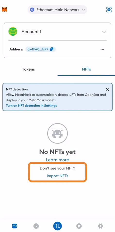 how to view my nfts in metamask mintable help