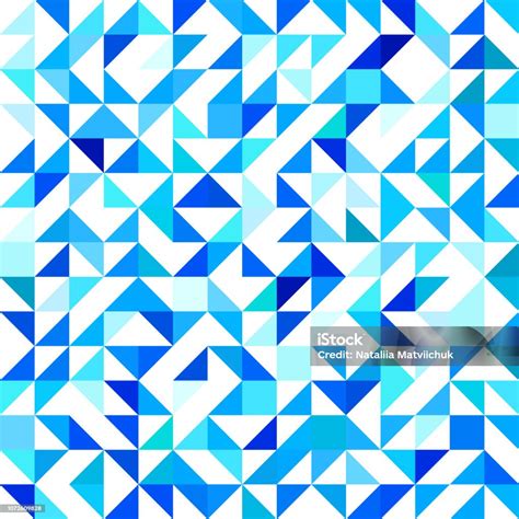 삼각형 완벽 한 패턴입니다 차가운 삼각된 배경입니다 벡터 현대 기하학적 배경 막 삼각형입니다 겨울 색상입니다 추상 텍스처입니다