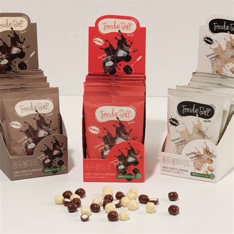 스낵스 바삭 퐁듀볼 다크 밀크 화이트 초콜릿 30g 3종 8개입 감도 깊은 취향 셀렉트샵 29cm