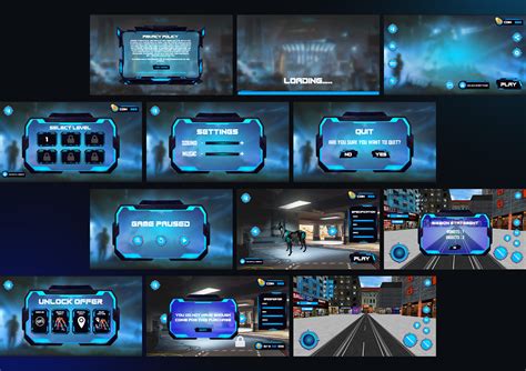 Futuristic Game Ui Design On Behance