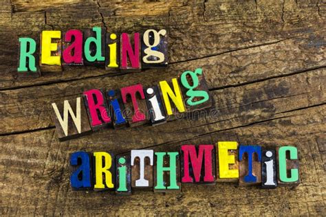 Reading Writing And Arithmetic Stock Image Image Of Pile Decorative