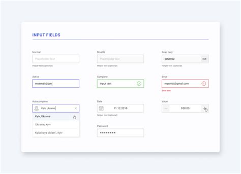 Ui Components V1 0 Input Fields