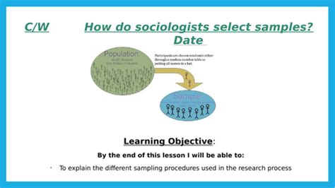 Sociology Gcse Research Methods Samples Sampling Teaching Resources