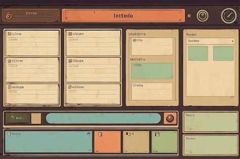 Retro User Interface With Window Box And Folders Premium Ai Generated Image