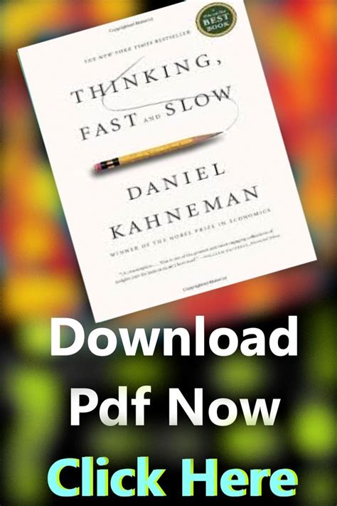 Thinking Fast And Slow Book By Daniel Kahneman Free Pdf Download Pdf
