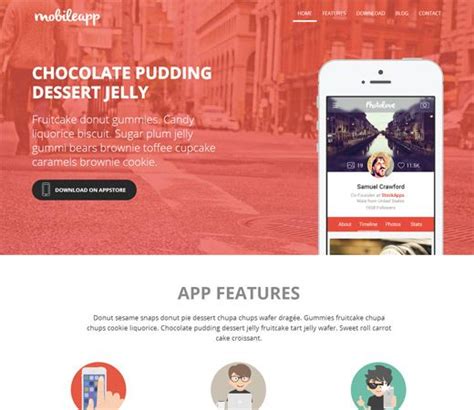 Mobileapp A App Based Flat Bootstrap Responsive Web Template By W3layouts