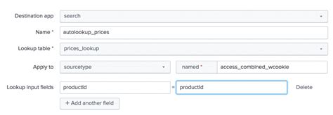 Enabling Field Lookups Splunk Documentation