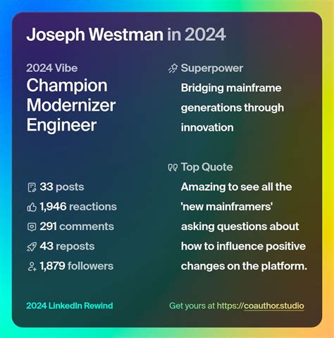 Joseph Westman On Linkedin Ibmchampion Ibmz Mainframe