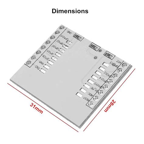Đế Ra Chân Cho Esp8266 Esp 12f Dùng Chung Esp 07 Esp 08 Esp 012