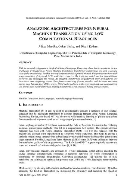 Neural Machine Translation And Power Of Machine Translationpptx