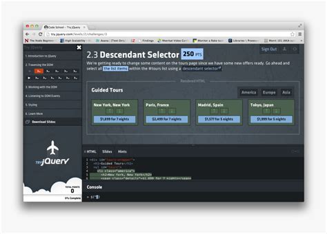 Codeschools Jquery Class Jquery Hd Png Download Kindpng