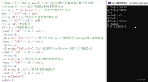 string的基本概念及常用接口 string的assign接口 csdn博客