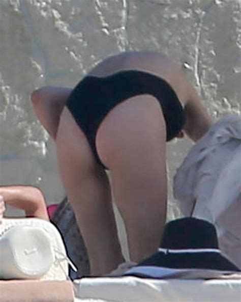 Catherine Zeta Jones Bares Her Butt And Cleavage In A Plunging Bikini