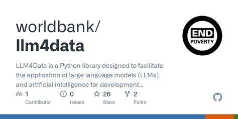 github worldbank llm4data llm4data is a python library designed to facilitate the application