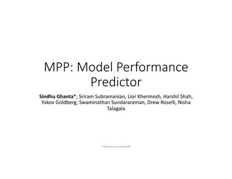 Pdf Mpp Model Performance Predictor · Mpp Model Performance