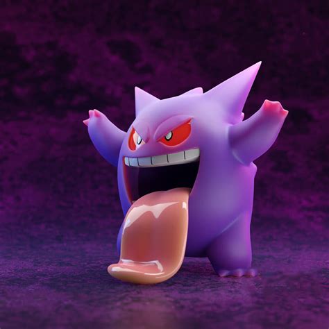 Gengar Pokemon 3d Model By Navaler
