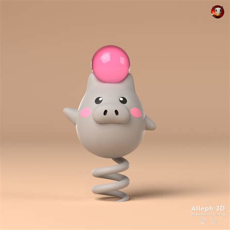 Pokemon Spoink Evolution Pack 3d Model 3d Printable Cgtrader