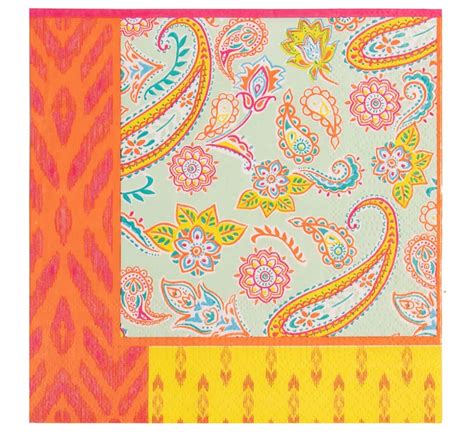 Paper Napkins 20 X Boho Paisley Napkins The Big Kitchen Cookware Bakeware And Kitchenware