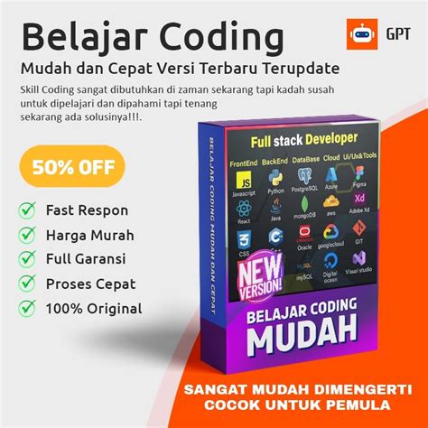jual belajar coding dengan mudah dan cepat panduan praktis untuk