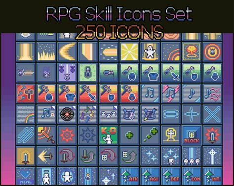 RPG Skill Icons Set By HammerStrike