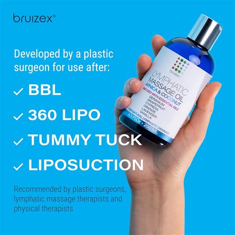 Lymphatic Drainage Massage Oil With Coconut And Arnica Oil For Post
