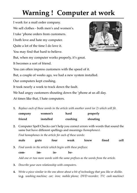 Free Advanced Literacy Worksheets Comprehension Learning Printable