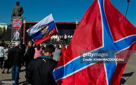 Flag Of Novorossiya Photos And Premium High Res Pictures Getty Images