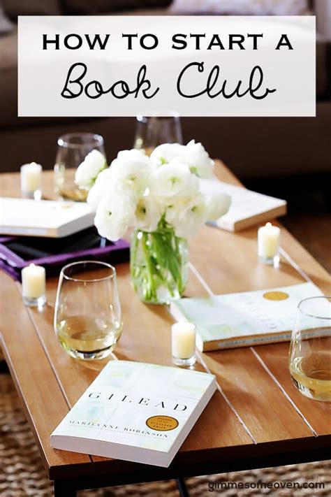 How To Start A Book Club Gimme Some Oven