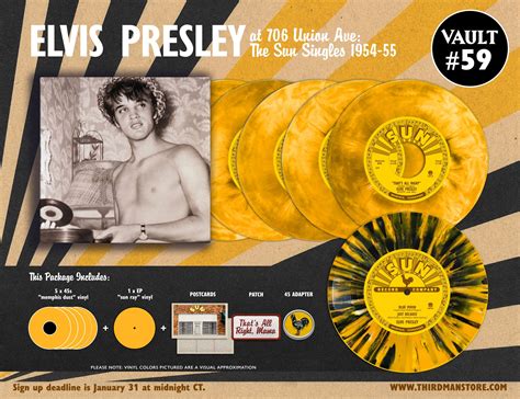 Third Man Records Announces Vault Package 59 Elvis Presley At 706 Un