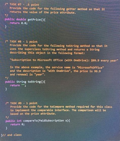 Solved Java Helpneed To Create A Subclass Of My Class